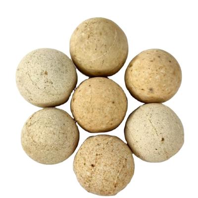 China Light Yellow 3Mm 6Mm 10Mm Ceramic Balls Grinding Media 92%-95% Al2o3 High Alumina Ball for sale