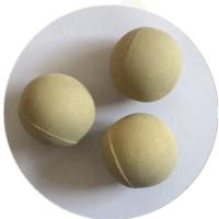 China 10-100mm Light Yellow High Strength Alumina Refractory Ball for Hot Blast Stove Offer for sale