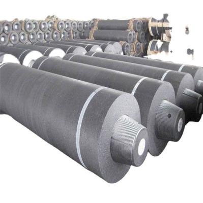 China Refractory Supplies Black Graphite Electrode for Electric Arc Furnaces for sale