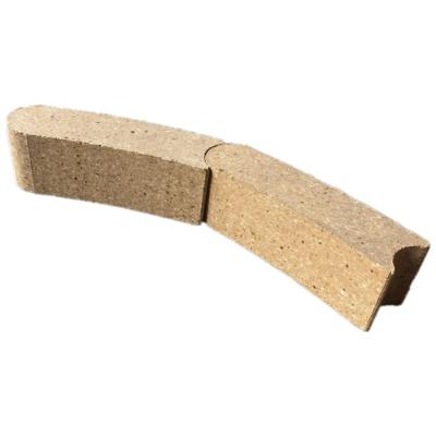 China Bulk High Alumina Fire Bricks Sk40 for Curved Oven Yellow 230*114*65mm Fireproof for sale