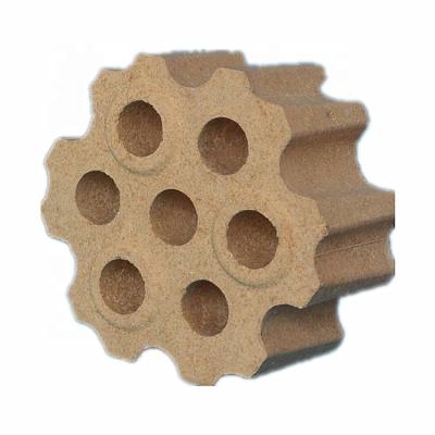 China 48% 80% Al2O3 7 Holes Fireclay Refractory Checker Bricks with 1.0% MgO Content for sale