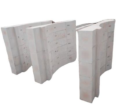 China Customizable High Purity Corundum Azs Refractory Brick for Glass Industry for sale