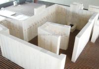 China AZS Brick 33 36 41 Refractory Brick for Glass Furnace Fused Cast AZS Refractories for sale