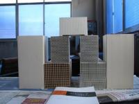China 150*150*100 Ceramic Parts for Mullite Corundum Mullite Honeycomb Ceramic Regenerator for sale
