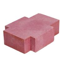 China 80% Alumina Block High Temperature Resistant Red Chrome Corundum Brick For Glass Kiln for sale
