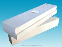China Standard Size Refractory Sillimanite Orifice Brick for Glass Furnace Feeder Channels for sale