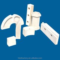 China Standard Size Refractory Sillimanite Orifice Brick for Glass Furnace Feeder Channels for sale