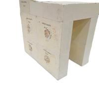 China AZS Brick for Glass Furnace Melting Tank 13% SiO2 Content Punching Processing Service for sale
