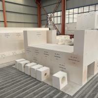 China CrO Content % 0 and Void Free Casting AZSWS33 Fused Casting Brick for Glass Kiln Bottom for sale