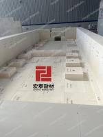 China CrO Content % 0 and Void Free Casting AZSWS33 Fused Casting Brick for Glass Kiln Bottom for sale