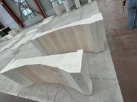 China Glass Kiln Apparent Porosity 1.0% Fused Casting AZSWS41 33 36 Void Free Casting Brick for sale