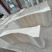 China High Refractoriness Left and Right Gable AZS Fused Cast Zirconia Alumina Silica Brick for sale