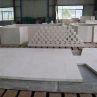 China Long-Lasting Fused Cast Refractory AZS Blocks for Glass Melting Furnace Paving Tiles for sale