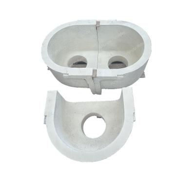 China 40-52% Al2O3 Content AZS Spouts Stirring Rods for Special Shaped Glass Furnace Burners for sale