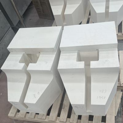 China Customized AZS Spouts for Pharmaceutical Glass Tube Production Solutions in White for sale