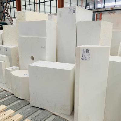 China ZrO2 Content of 33% 36% 41% AZS Refractory Brick for Glass Furnace Manufactured in Henan for sale