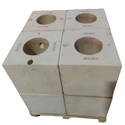 China AZS Burner Brick for Glass Melting Furnaces Free Sample Provided CaO Content 0.3-1% for sale
