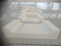 China Customized Size AZS Feeders for Glass Furnace from Fused Cast Blocks for sale