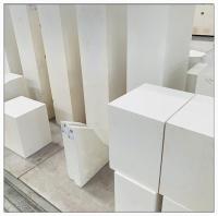 China White ZrO2 32-41% Refractory Fused Cast AZS Block Throat Brick for Glass Smelter Kiln for sale