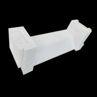 China 2% Apparent Porosity Fused Alumina Block for Glass Kiln Lip Stone Brick High Purity for sale
