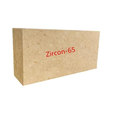 China 33% SiO2 65% ZrO2 High Density Zircon Brick for Glass Furnace Front Wall and Superstructure for sale