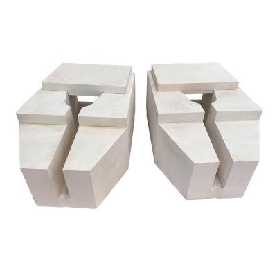 China Top-Notch AZS Refractory Bricks With Low Vitreous Phase Seepage for sale