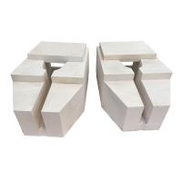 China High Refractoriness Thermal Insulation Resistance AZS33 Brick Fused Cast for Glass Furnace for sale