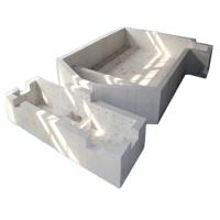 China Common Refractoriness Fused Zirconia Corundum Bricks For Glass Furnace Refractories Processing for sale