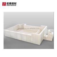 China Monofrax S-3 S-4 S-5 AZS Bricks ISO9001 2008 Certified And SiO2 Content Of 13-16% For Indian Glass Industry for sale