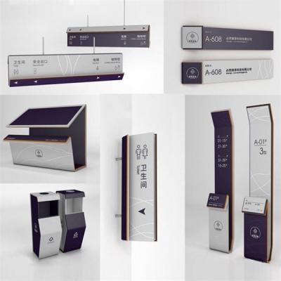 China Custom Wayfinding Signage Anti Wear Directional Signs For Office Buildings for sale