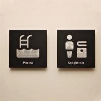 China OEM Interior Wayfinding Signage Systems / Hotel Directional Signage for sale