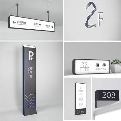 China OEM Interior Wayfinding Signage Systems / Hotel Directional Signage for sale