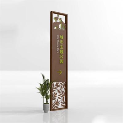 China Park Guidance Exterior Directional Signs / Custom Wayfinding Signs for sale
