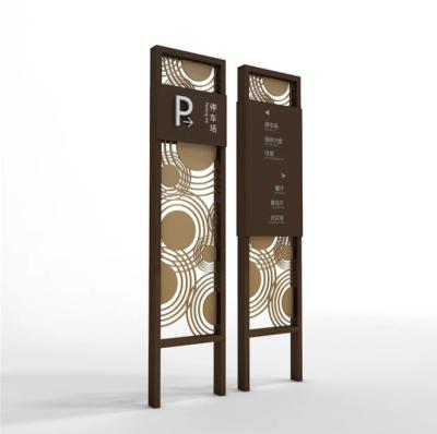 China Custom Hotel Directional Signage System Exterior Wayfinding Signage for sale