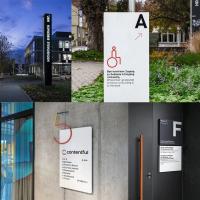 China One Stop Service Business Directional Signs Custom Well Designed For Building for sale