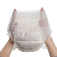 China White Elastic Waist Pull Up Pants for Adults with Leak Guard and Odor Control for sale