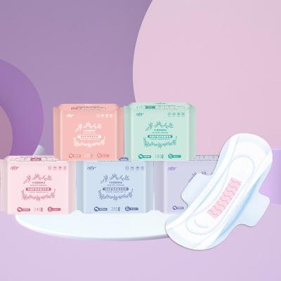 China Hypoallergenic Cotton Menstrual Pads Non Toxic Period Pads With Wings for sale