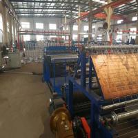China PLC Touch Screen Mesh Manufacturing Machine , Aquaculture AC BI Welded Wire Mesh Machine for sale