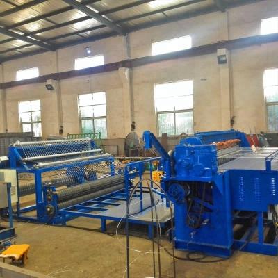 China Huayang 100times/Min Weld Mesh Manufacturing Machine Wastebasket Iron Net for sale