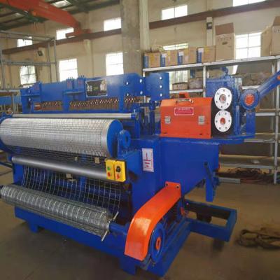 China 5kw Dual Row Roll Mesh Welding Machine Blue Galvanized Wire 7ft for sale