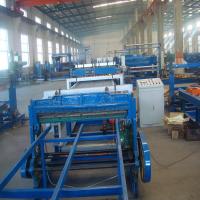 China PLC 3mm Width Pneumatic Spot Welding Machine Panel Evenness Square Mesh for sale