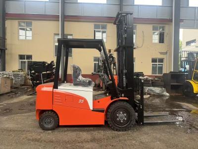 China 4 Wheel Electric Forklift Truck CPD30 CPD35 CPD40 3-4 Ton Battery Powered for sale