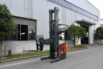 China 1.5 Ton 2 Ton Electric Reach Truck Forklift Stand Up Reach Lift 10160mm for sale