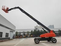 China Diesel Telescopic Boom Lift 30m to 46m Working Height Mobile Manlift 480kg Capacity for sale