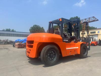 China Warehouse 10T Forklift CPCD60 Diesel Operated Forklift Orange for sale