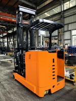China Electric Stand On Reach Truck 1.2T to 3T Capacity Narrow Aisle Forklift for sale
