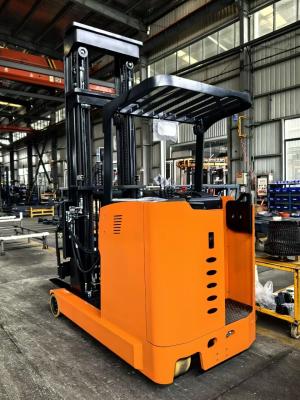 China Electric Stand On Reach Truck 1.2T to 3T Capacity Narrow Aisle Forklift for sale