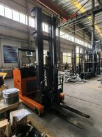 China Electric Stand On Reach Forklift 3 Ton 1500kg Battery Operated High Reach Truck for sale