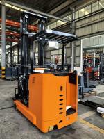 China 1.2 Ton Stand Up Reach Forklift 3m to 12m Mast Electric Reach Truck for sale