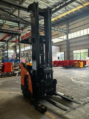 China Electric Reach Truck 1.2-3 Ton Battery Powered Narrow Aisle Forklift Stand On for sale